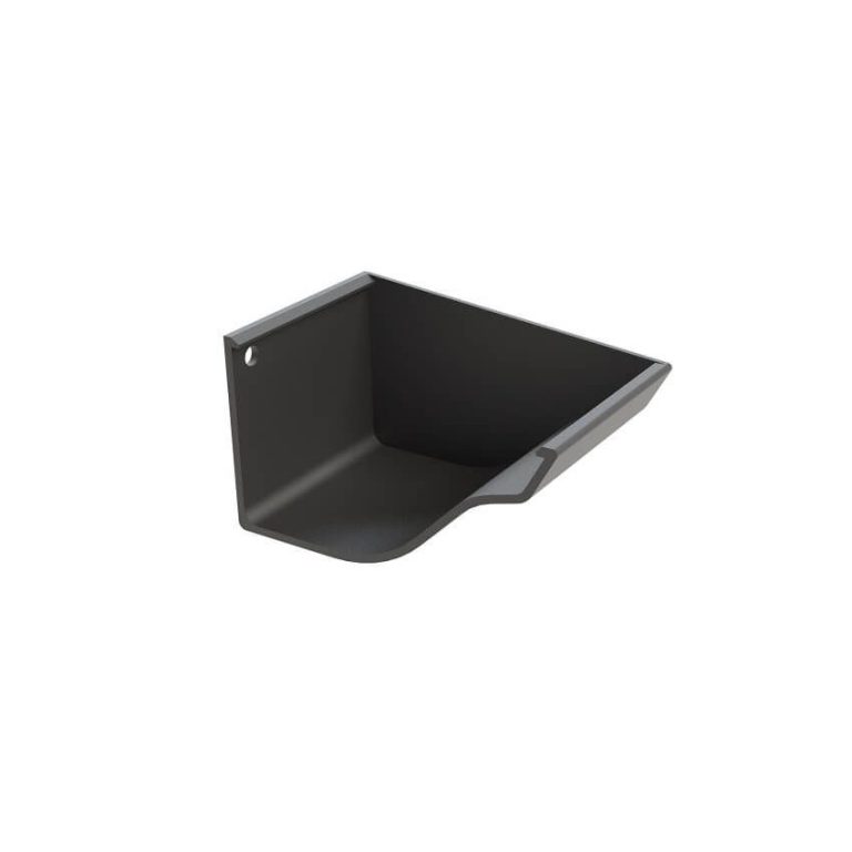 XL Aluminium Common Ogee Gutter Stop End Right Hand - Yeoman Rainguard